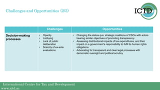 Tax and Governance Case Study - ICTD Learning Portal | PPT
