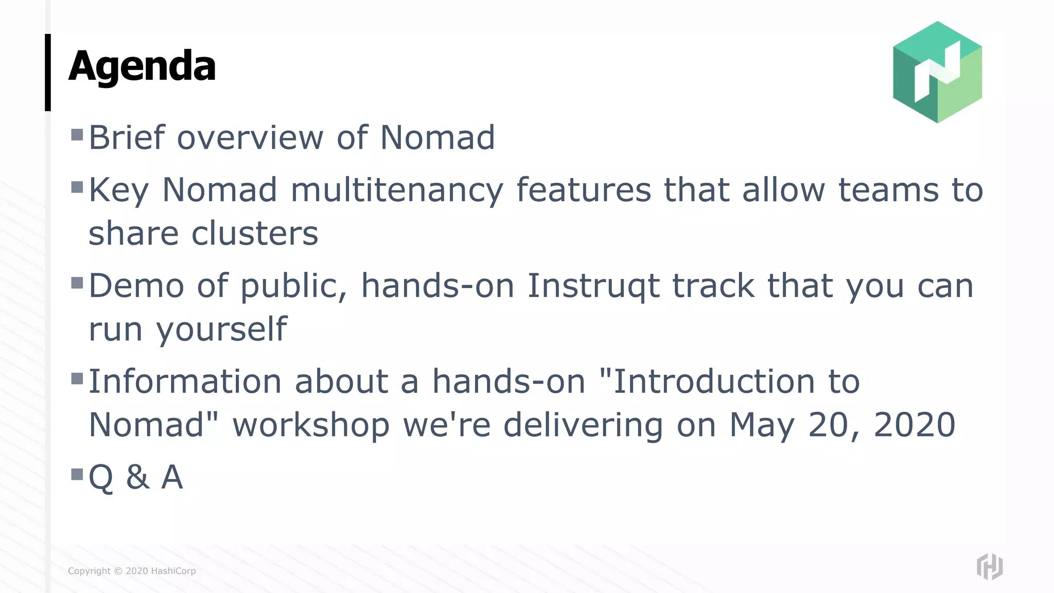 Governance for Multiple Teams Sharing a Nomad Cluster | PPT