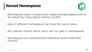 Governance for Multiple Teams Sharing a Nomad Cluster | PPT