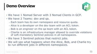 Governance for Multiple Teams Sharing a Nomad Cluster | PPT