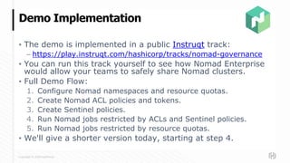 Governance for Multiple Teams Sharing a Nomad Cluster | PPT