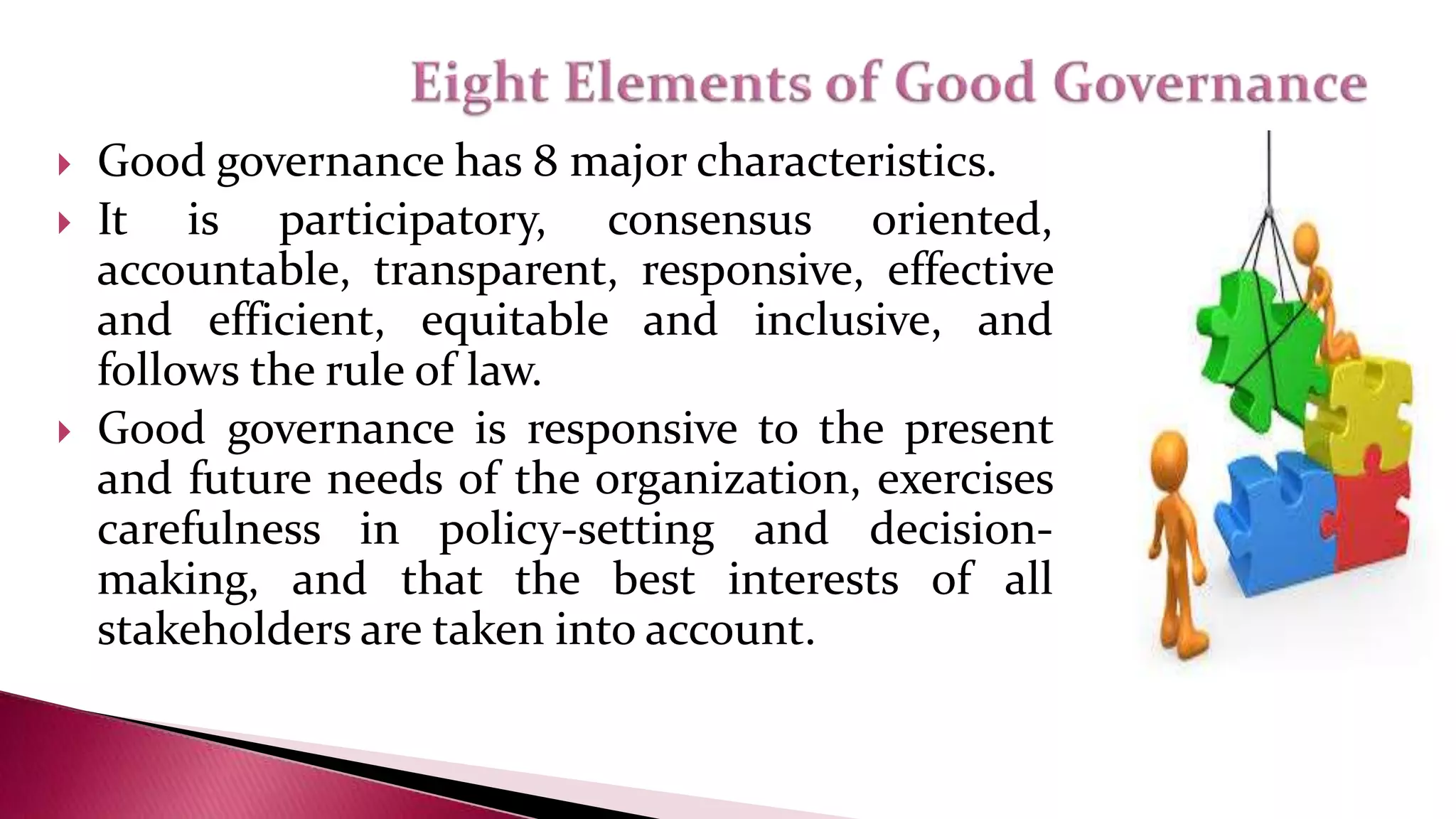 Governance for sustainable development | PPTX