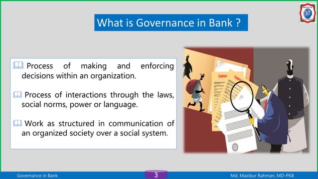 Governance & Management & Responsible for Good Governance in Banks | PPT