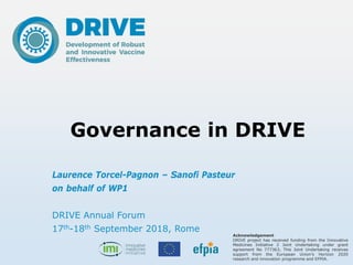 Governance in DRIVE - Laurence Torcel-Paignon Sanofi Pasteur | PDF ...
