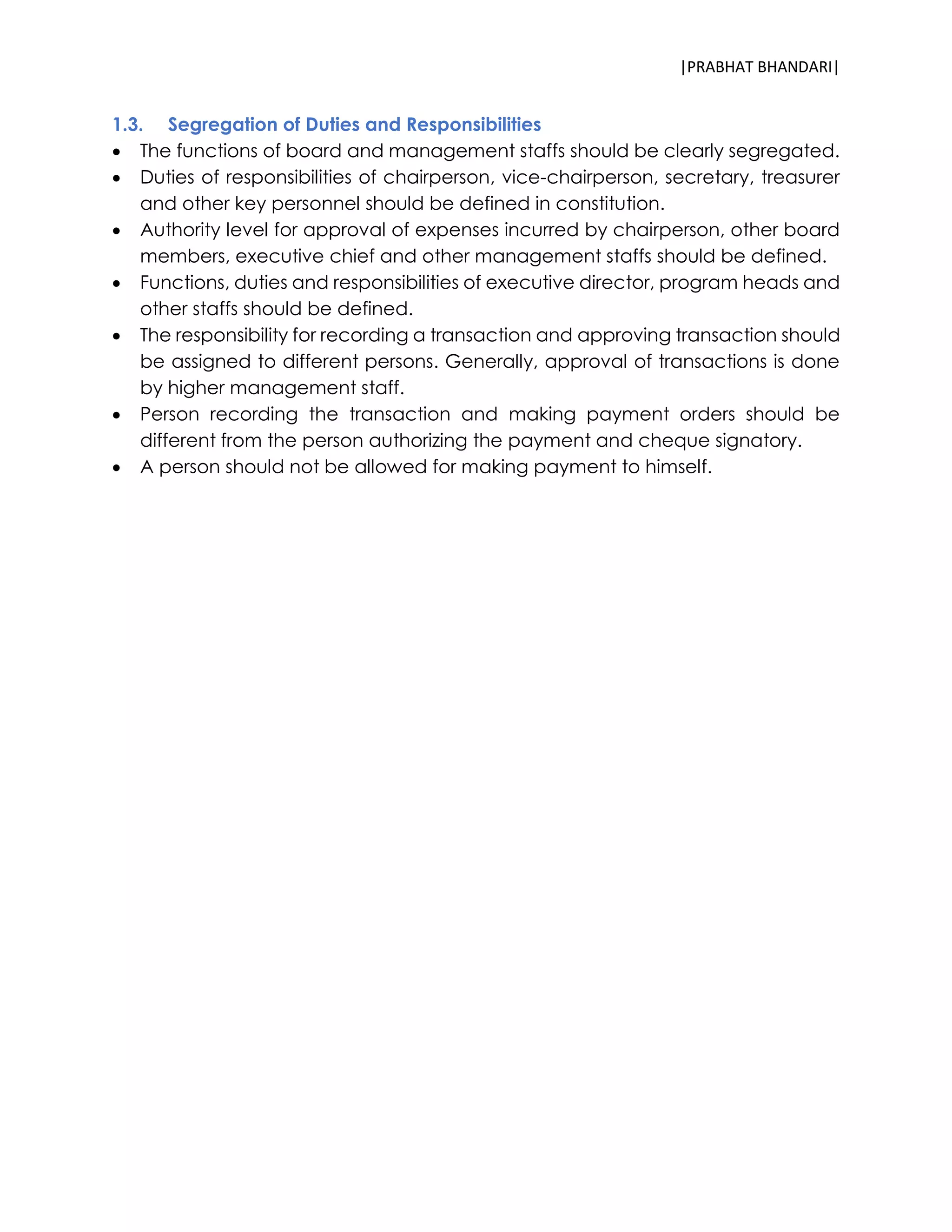 Common Governance issues in NGOs | PDF