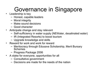 Governance In Singapore | PPT