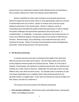 Governance in the security sector | PDF