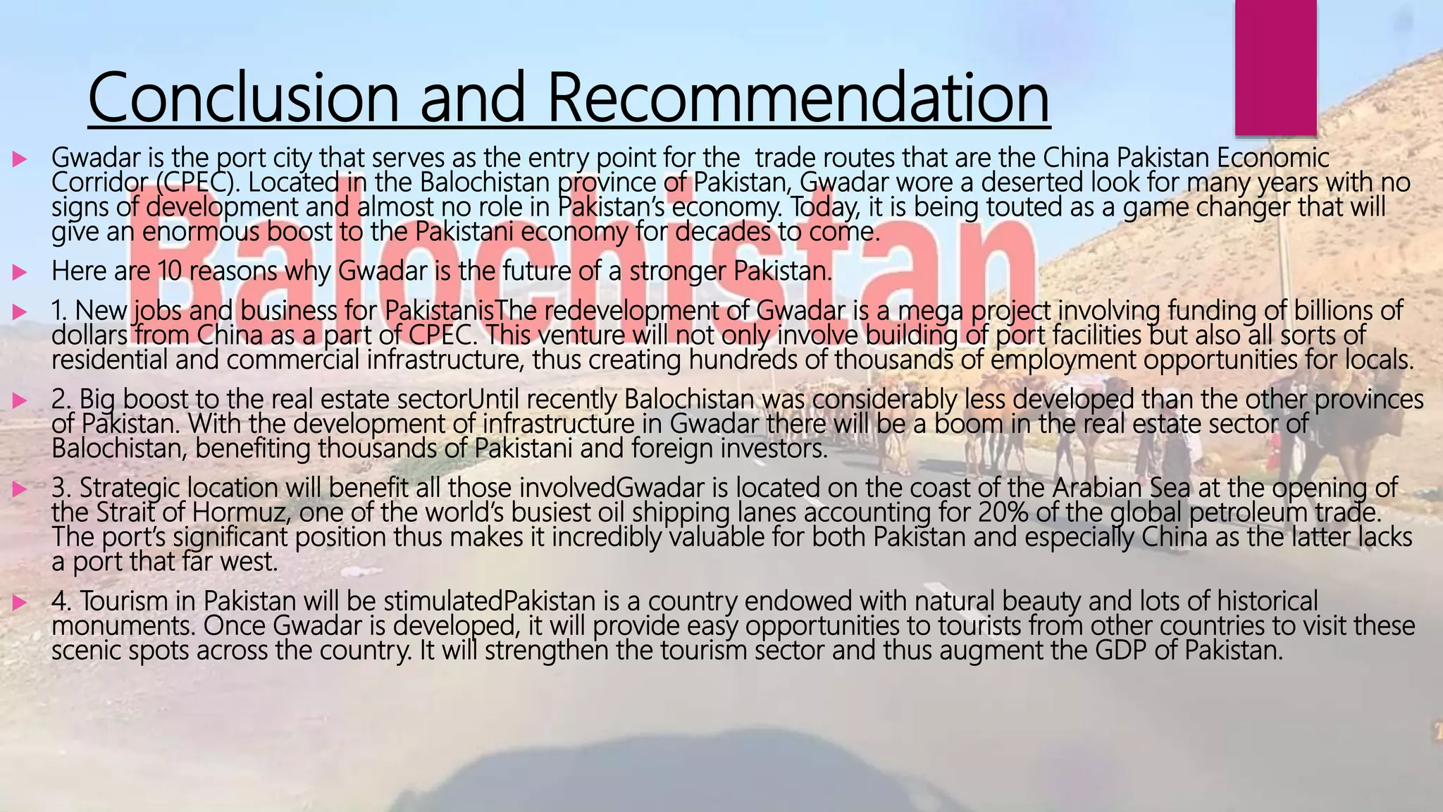 Governance of Balochistan - Assignment | PPTX