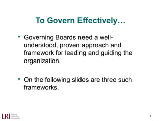 Strategic Policy Governance – a System That Works for Publicly-Elected ...