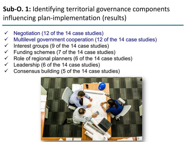 Governance performance in strategic spatial planning | PPT