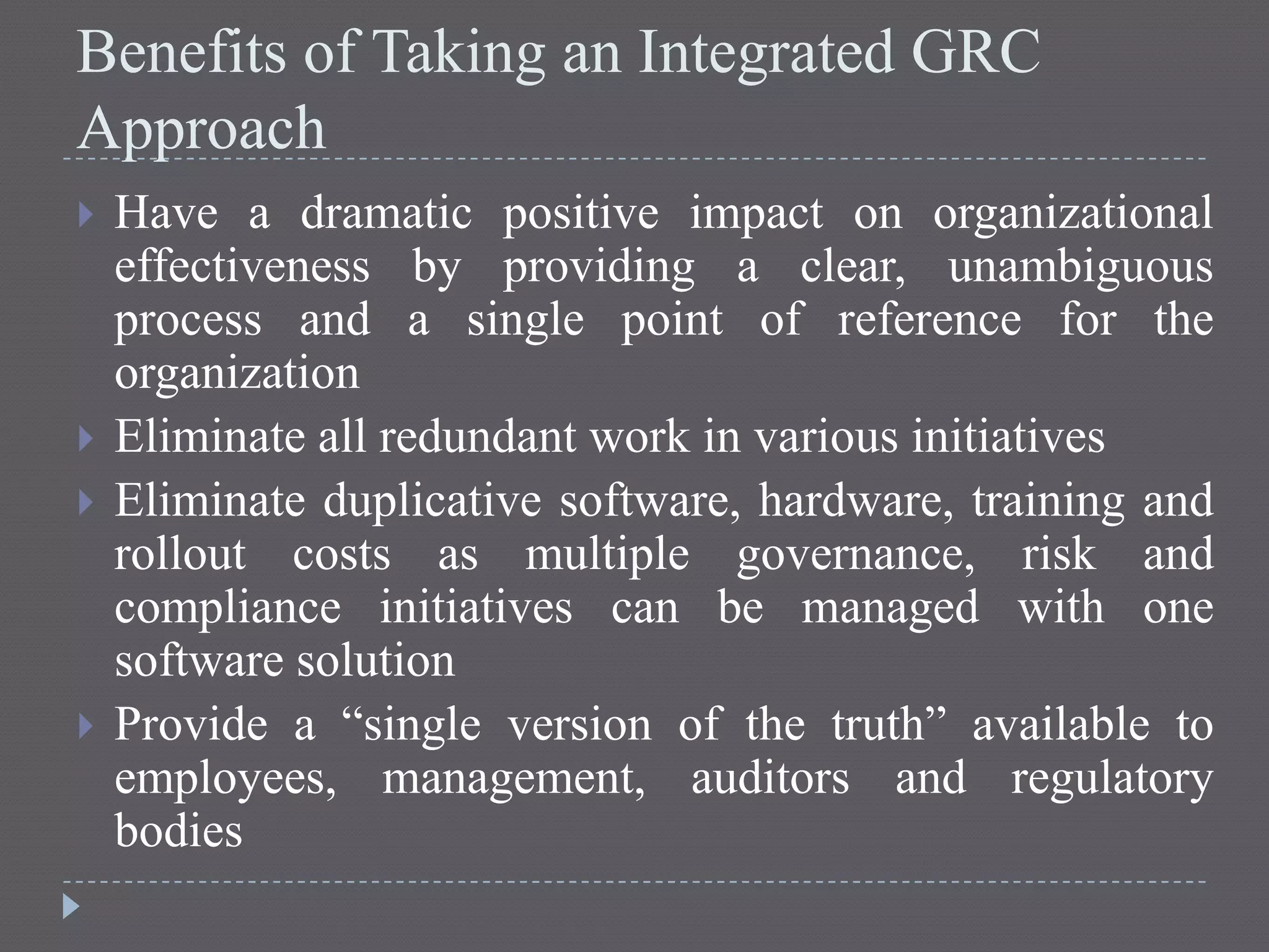 Governance, risk and compliance framework | PPTX