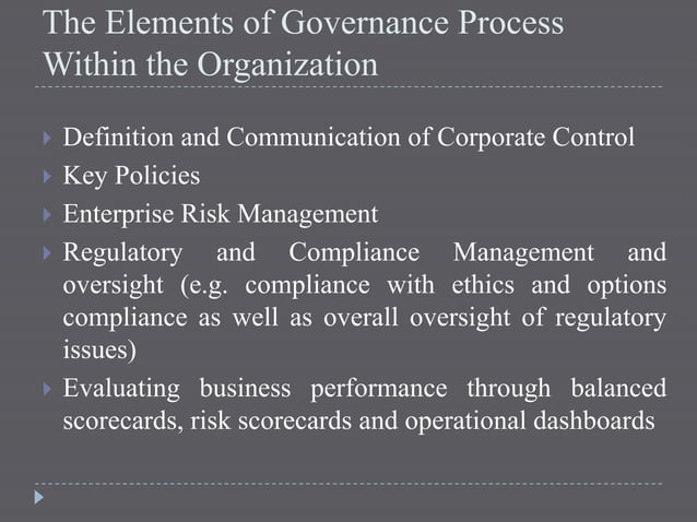 Governance, risk and compliance framework | PPTX
