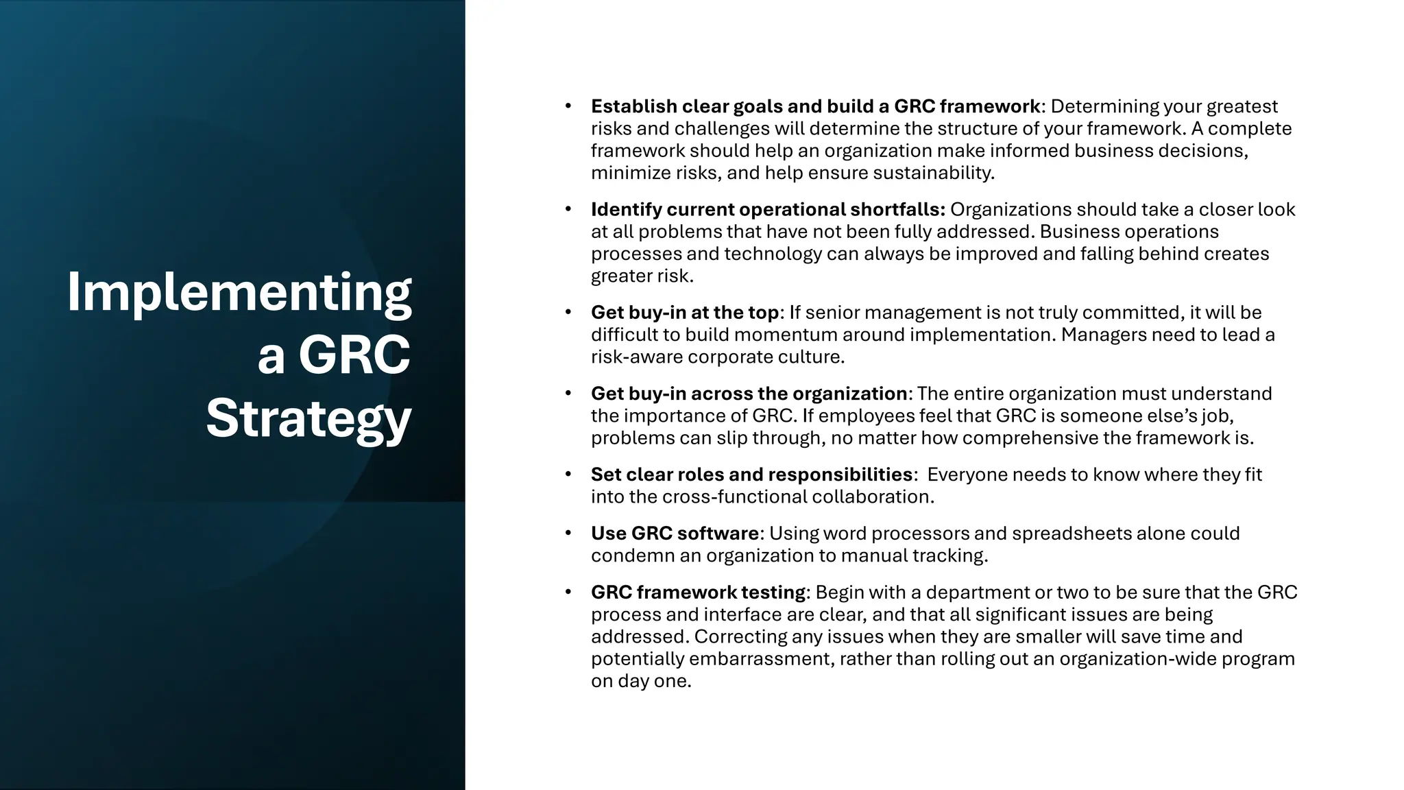 Governance Risk Management and Compliance (GRC) | PDF