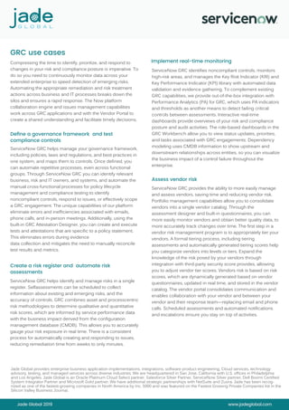 ServiceNow Governance, Risk, and Compliance | PDF