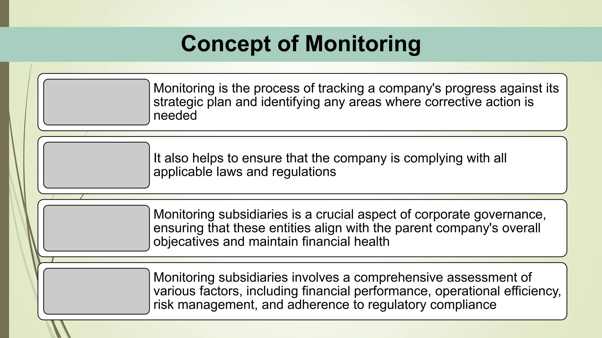 Governance, Strategy, Control, and Monitoring | PPTX