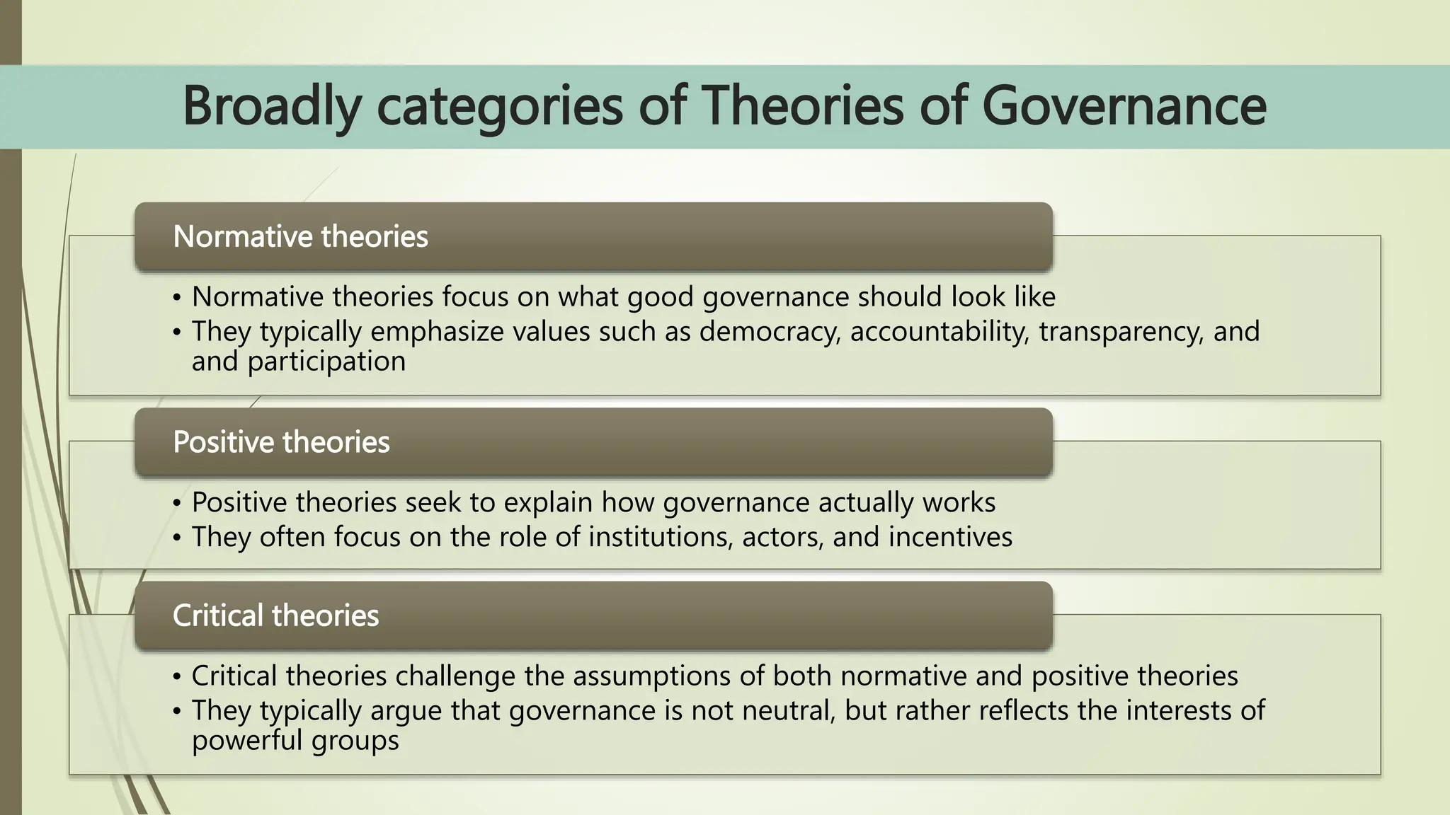Governance, Strategy, Control, and Monitoring | PPTX