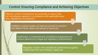 Governance, Strategy, Control, and Monitoring | PPTX