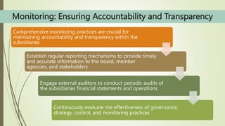 Governance, Strategy, Control, and Monitoring | PPTX