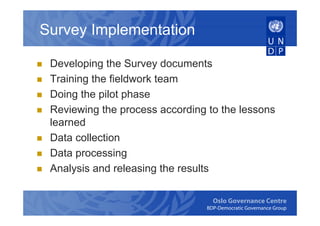 Governance survey conducted by the palestinian central bureau of ...