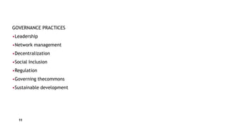 Governance theory…………………………………………………………… | PPTX