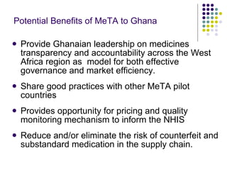 Governance, transparency and Accountability~ MeTA objectives ...
