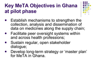Governance, transparency and Accountability~ MeTA objectives ...