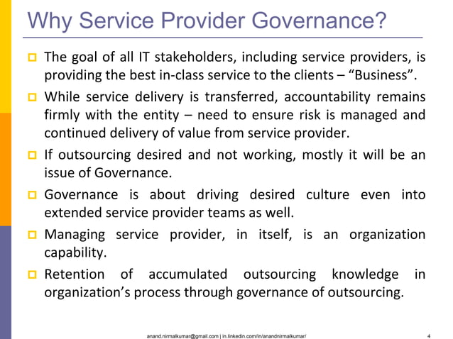 Service Provider Governance | PPT