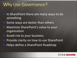 SharePoint Governance workshop presentation | PPT