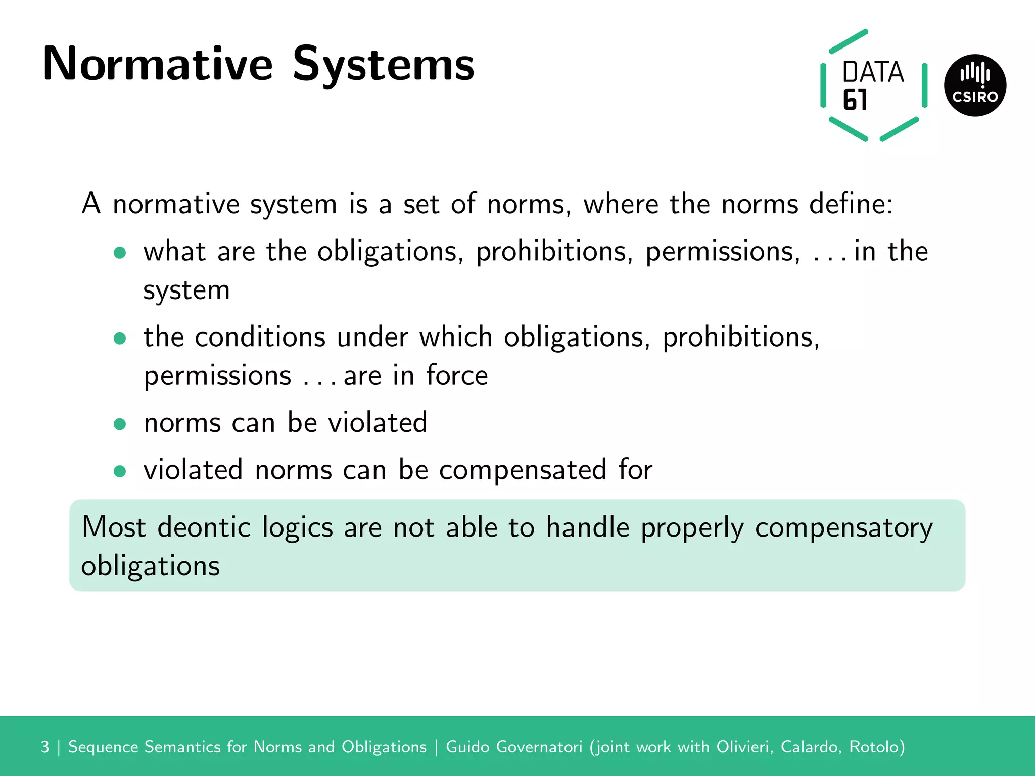 Sequence Semantics for Norms and Obligations | PDF