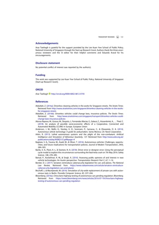 Governing autonomous vehicles emerging responses for safety liability ...