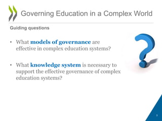 Governing Education in a Complex World | PPTX