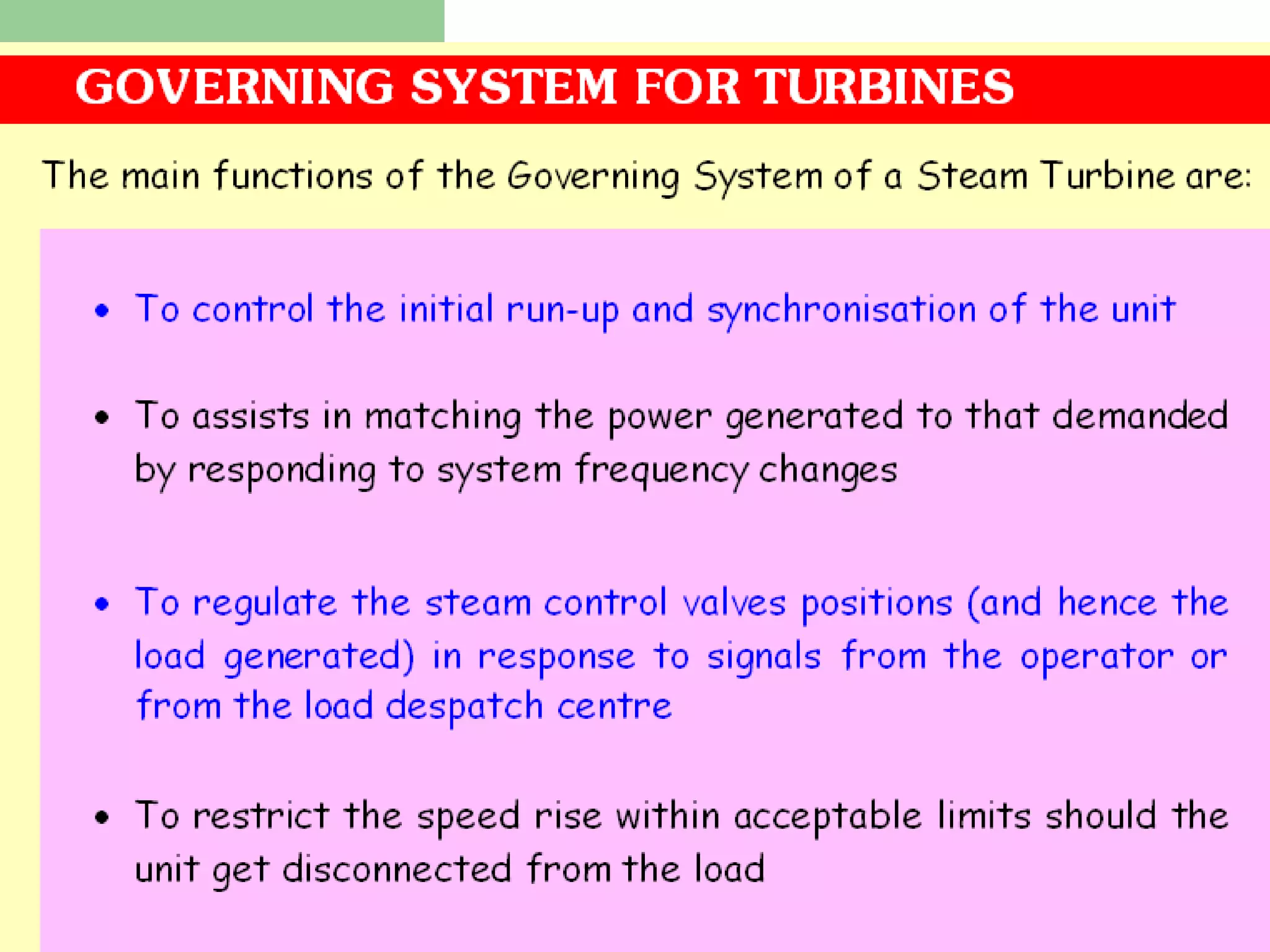 turbine governing oil system | PPT