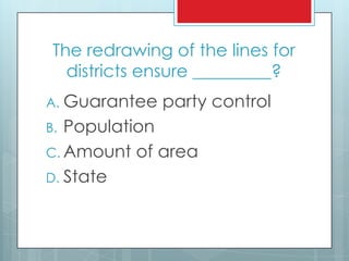 Congressional Redistricting | PPTX