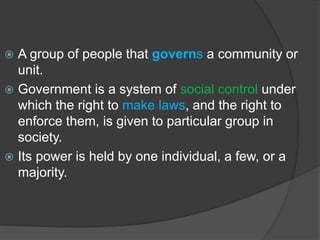 Types and forms of government | PPTX