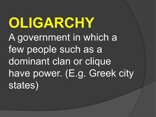 Types and forms of government | PPTX