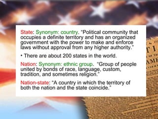 Government ch. 1 - principles of gov't | PPT