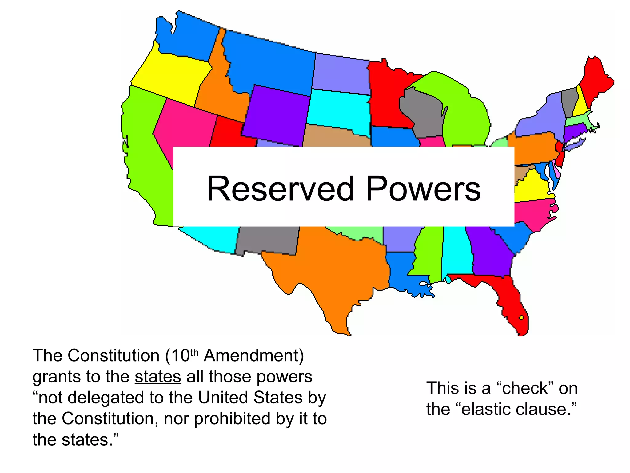 Government ch. 4 - federalism | PPT