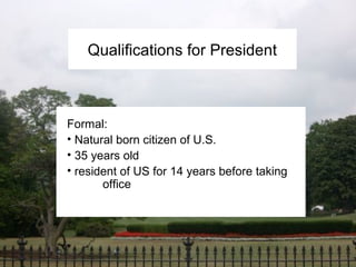 Government ch. 8 & 9 - the presidency | PPT