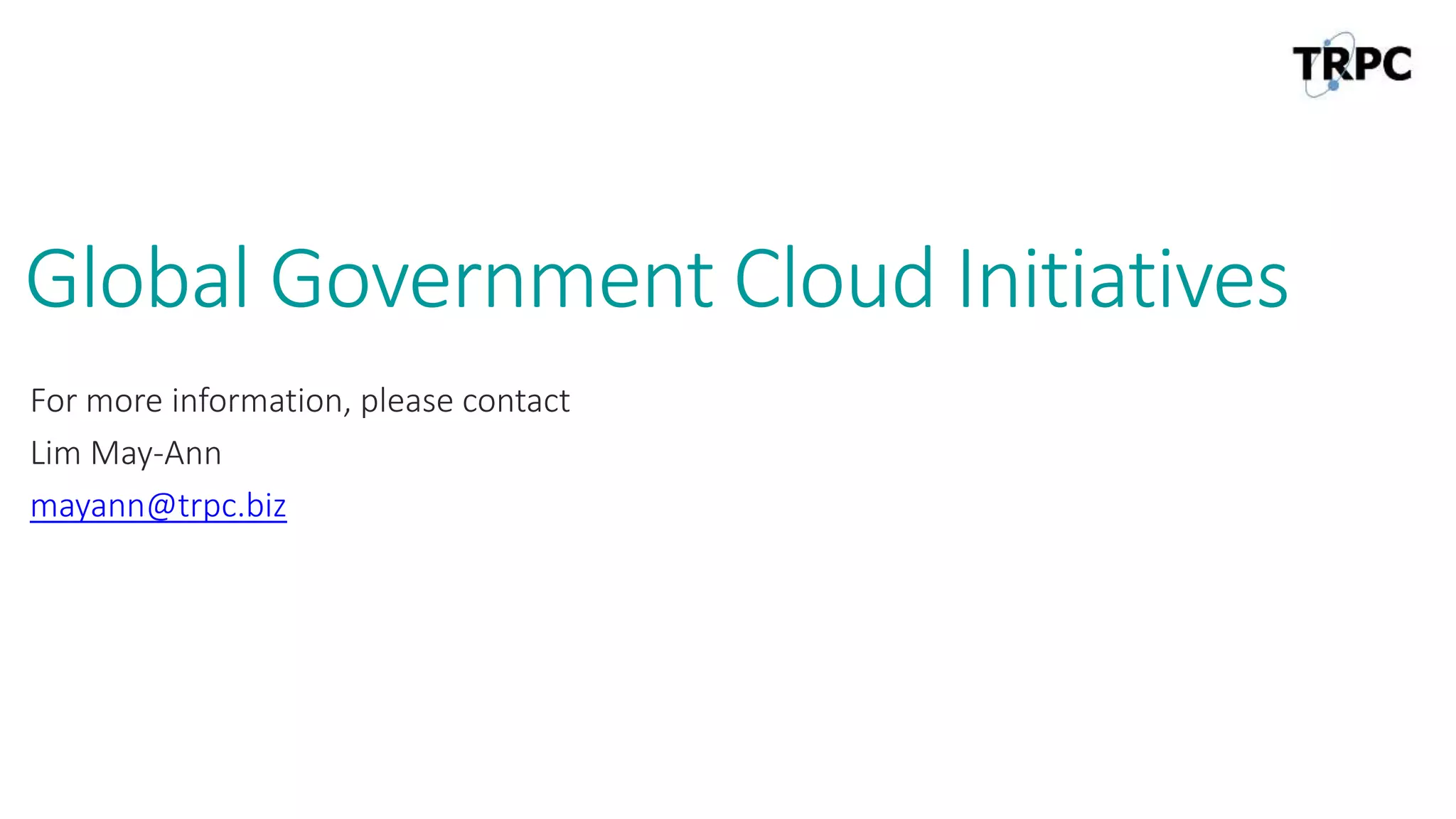 Government cloud computing-2015 | PPT
