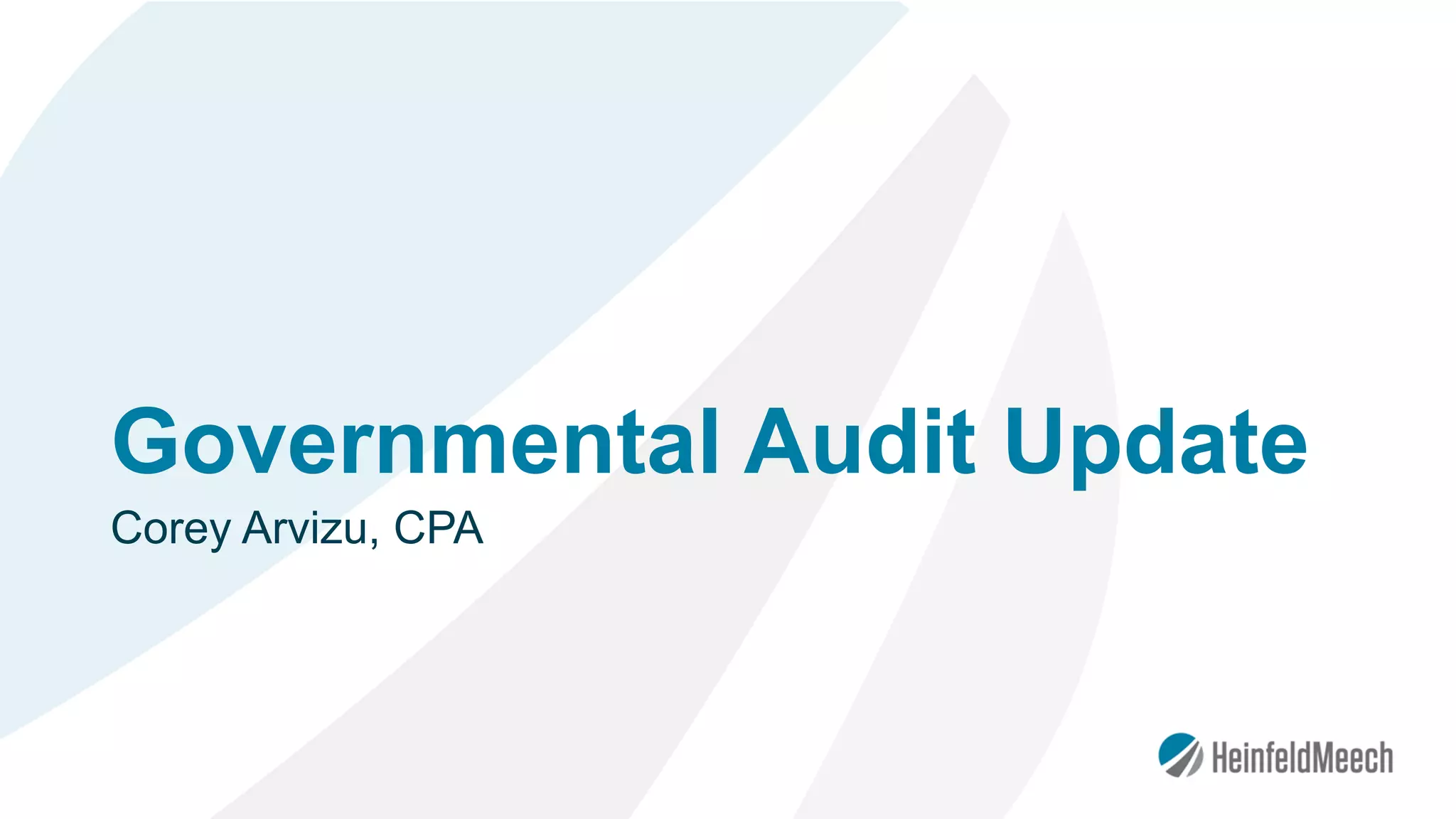 Governmental Audit Update | PDF