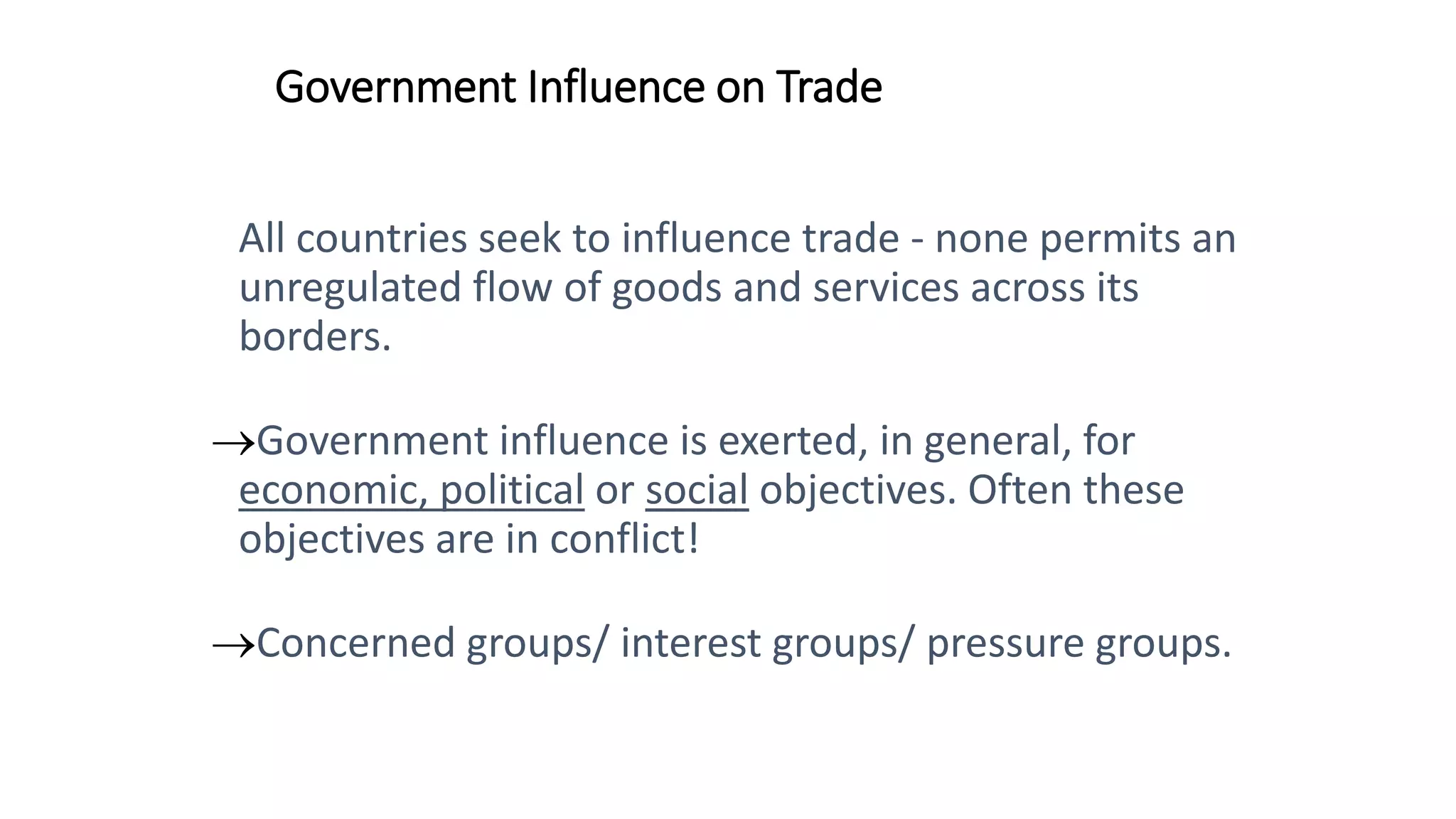 GOVERNMENTAL INFLUENCE ON TRADE.pptx