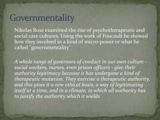 Governmentality and social work | PPT