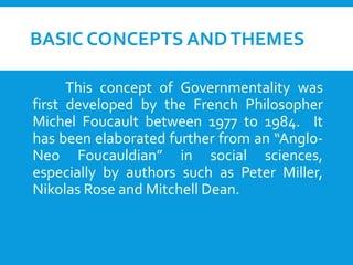 Governmentality by Mitchel Dean | PPTX