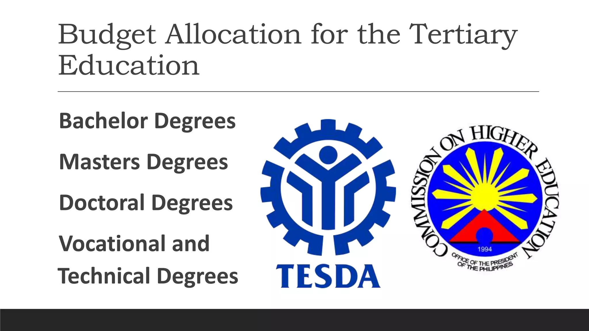 Government allocation of funds in education | PPTX