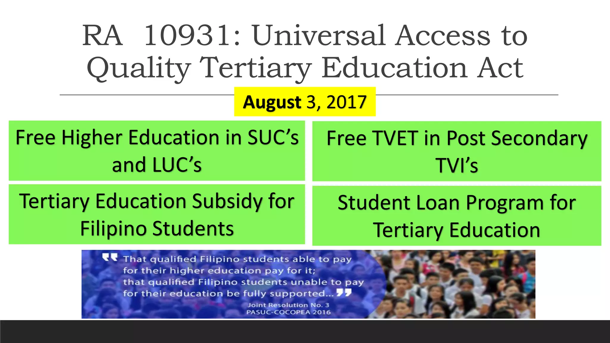 Government allocation of funds in education | PPTX