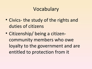 Government 1-1 and 1-3 | PPT