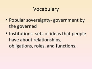 Government 1-1 and 1-3 | PPT