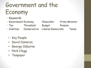 Government and Economy | PPTX
