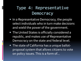 Government and economy types | PPTX