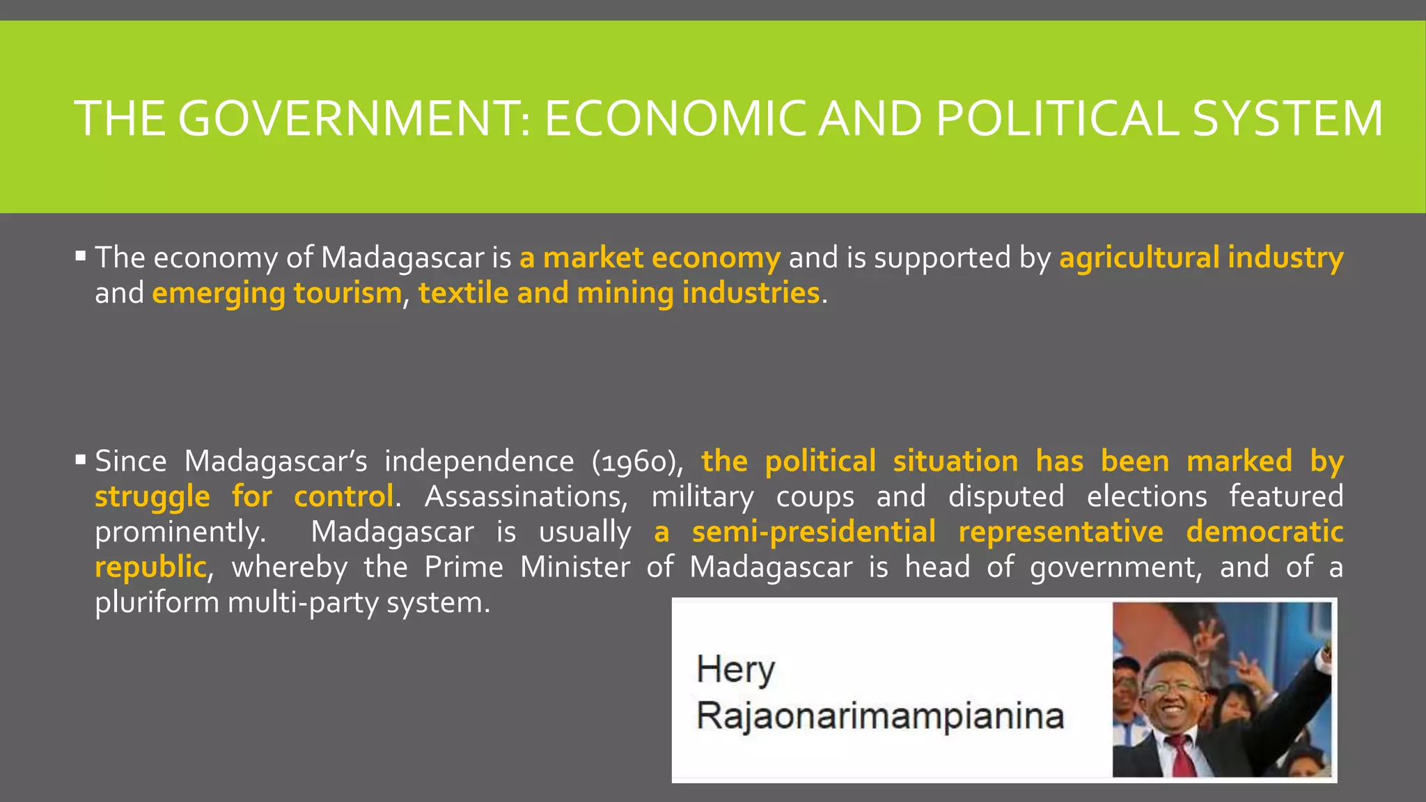 Government and natural resources - Madagascar case study | PPTX